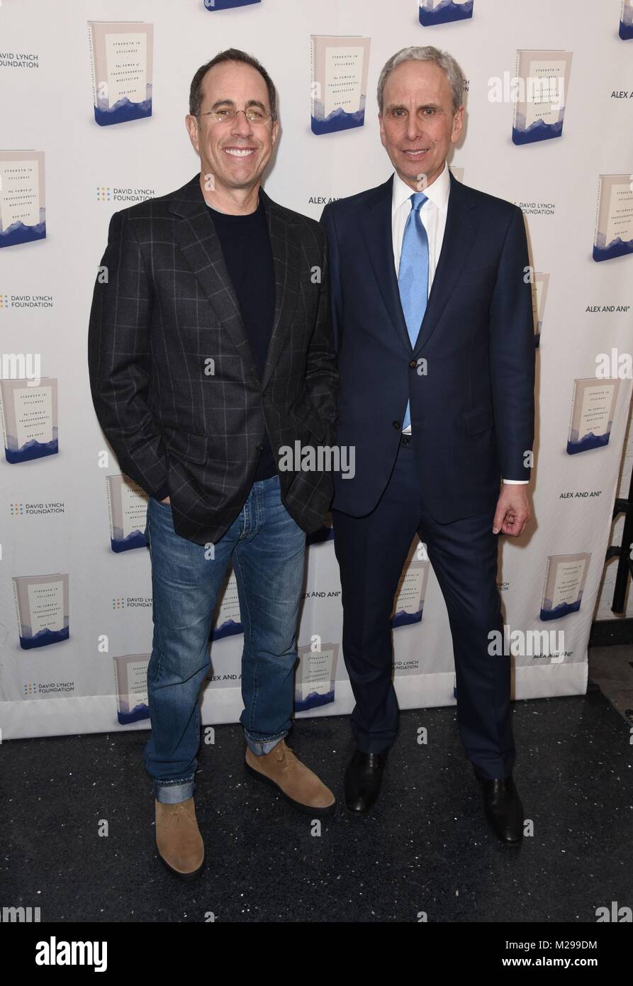 New York, NY, USA. 6th Feb, 2018. Jerry Seinfeld, Bob Roth at arrivals ...