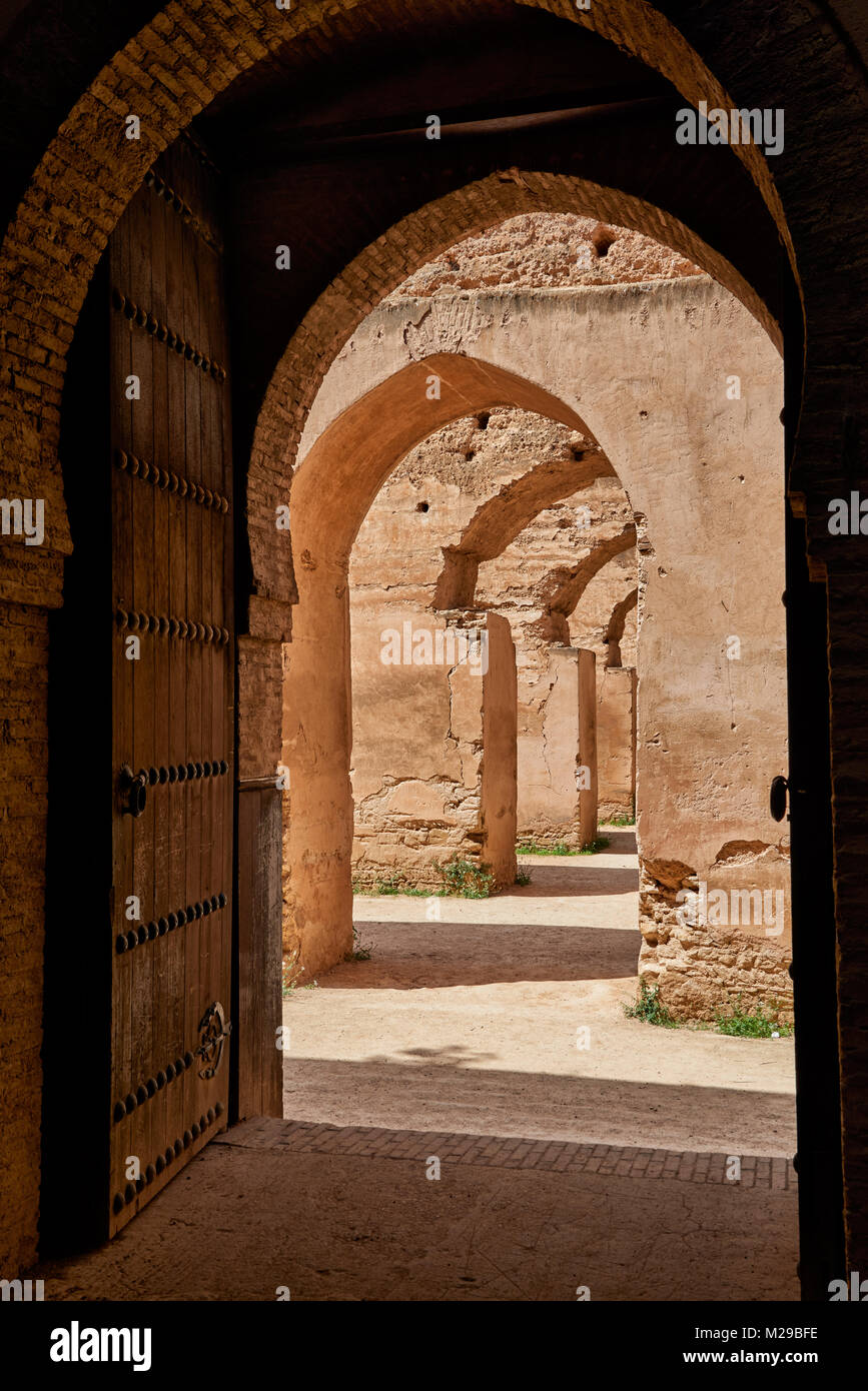 Heri es-Souani, Imperial Royal Stables, Meknes, Morocco, Africa Stock ...