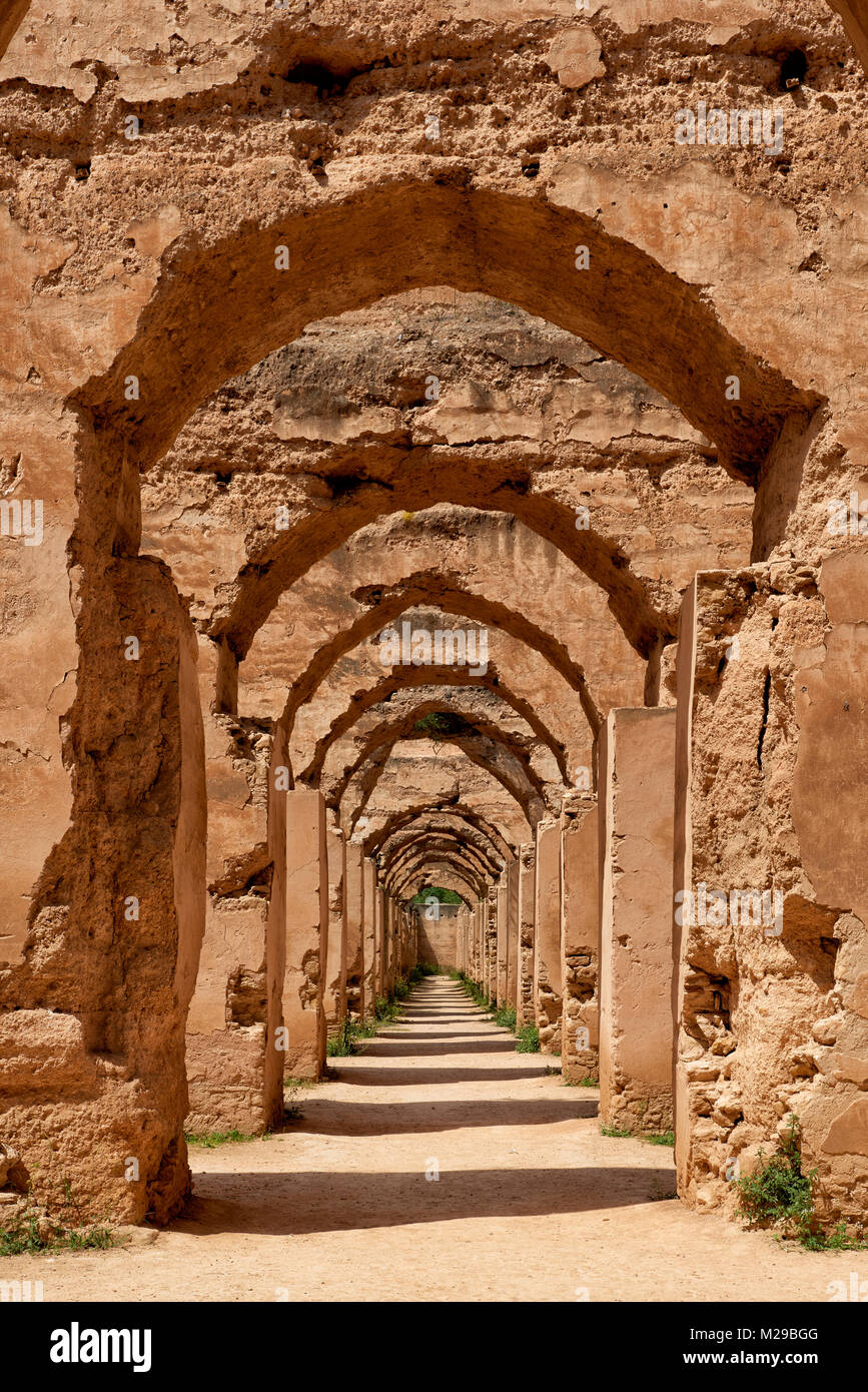 Heri es-Souani, Imperial Royal Stables, Meknes, Morocco, Africa Stock ...