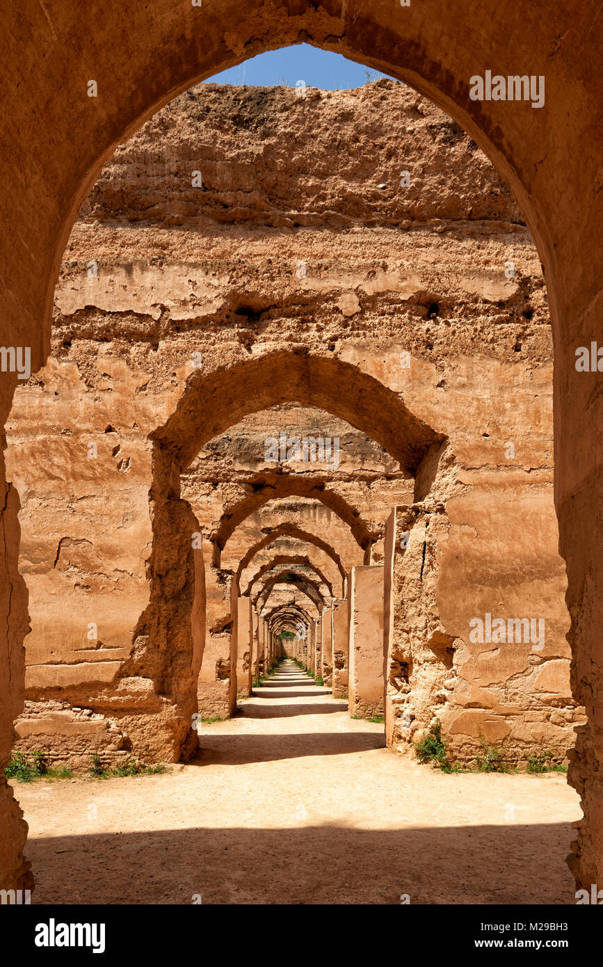 Heri es-Souani, Imperial Royal Stables, Meknes, Morocco, Africa Stock ...