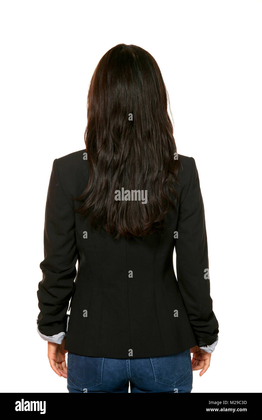 eastern woman portrait over white background Stock Photo - Alamy