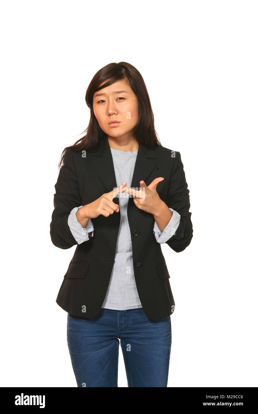 eastern woman portrait over white background Stock Photo - Alamy