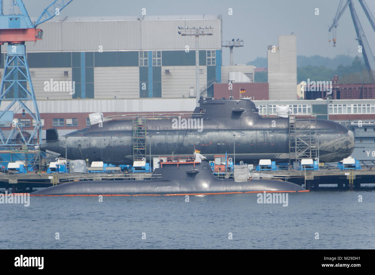A submarine at a shipyard in Kiel Stock Photo - Alamy
