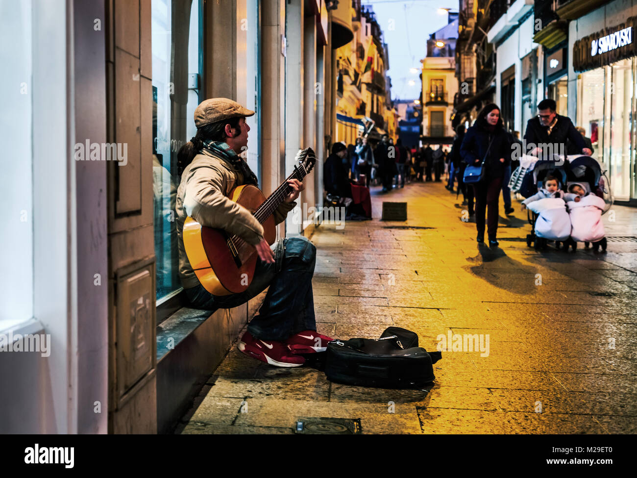 Spanish guitarist street musician hi-res stock photography and images ...