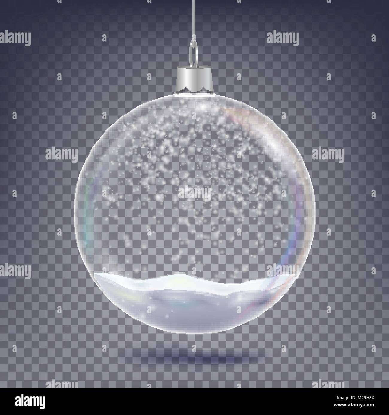 Beautiful transparent christmas ball Stock Vector Images - Alamy