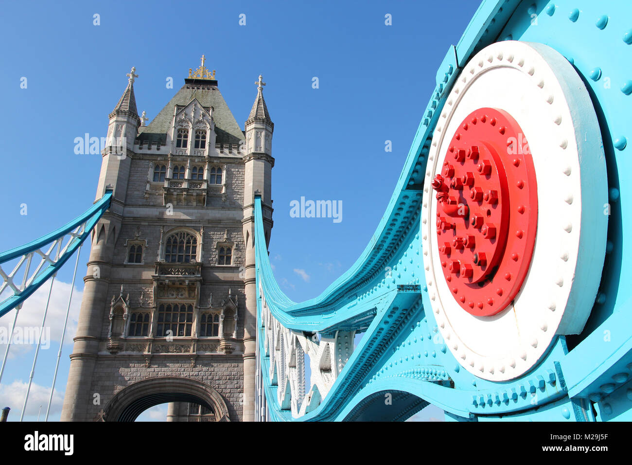 London, United Kingdom - famous Tower Bridge. Old landmark Stock Photo ...