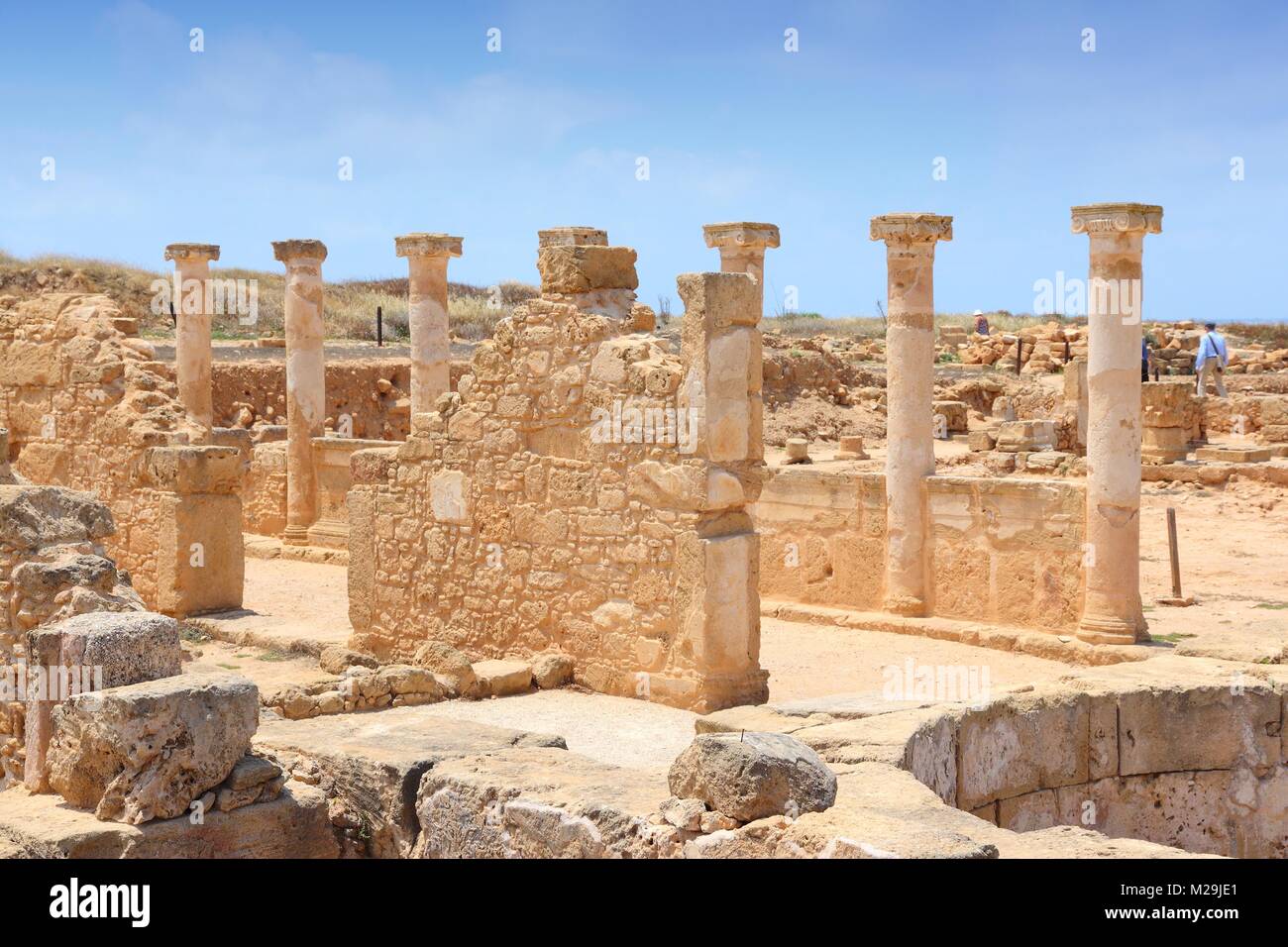 Cyprus - Kato Paphos archeological park. UNESCO World Heritage Site ...