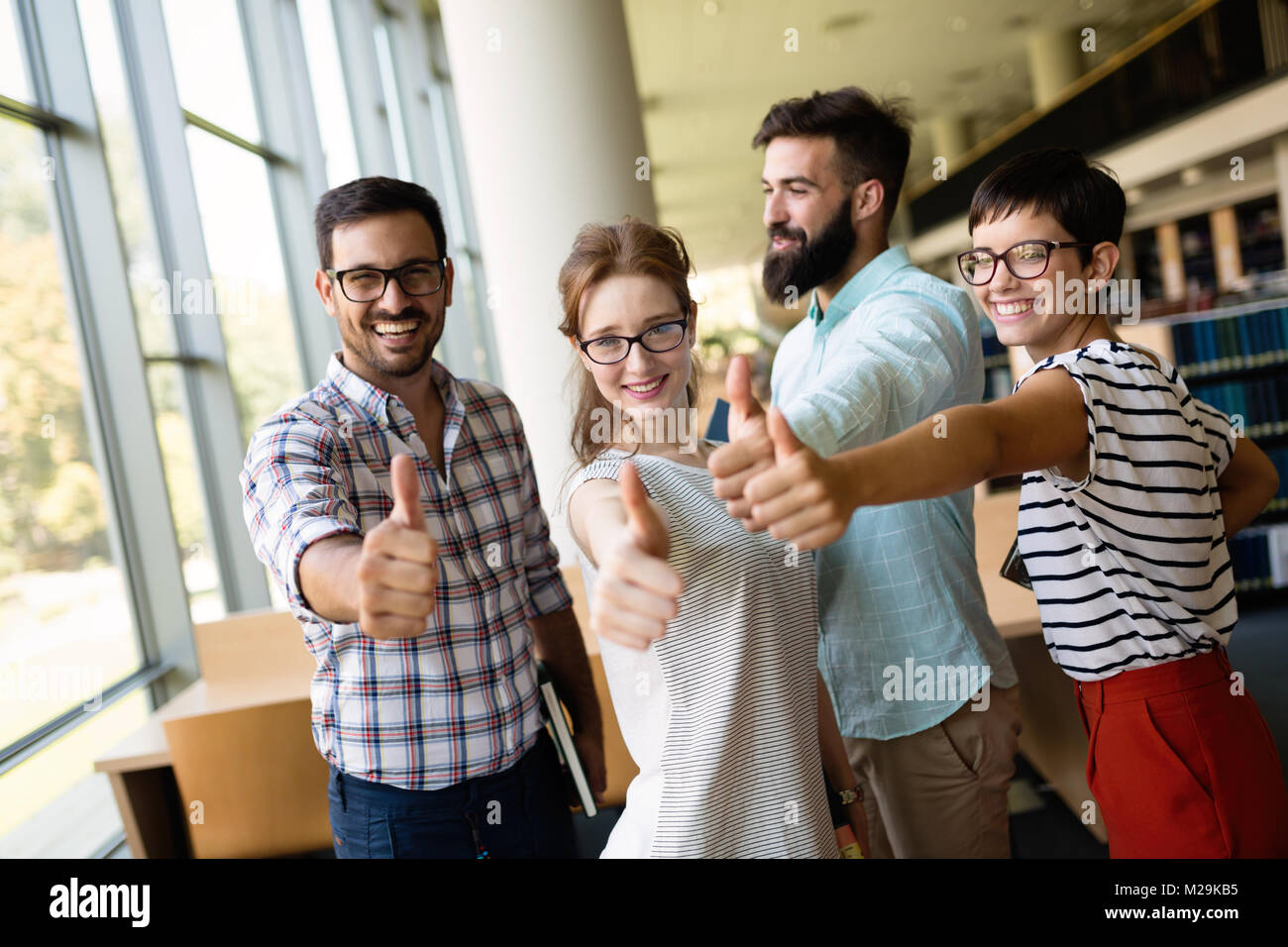 education concept - happy team of students Stock Photo - Alamy