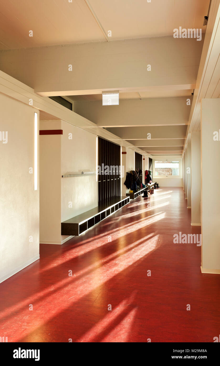 Modern School Corridor