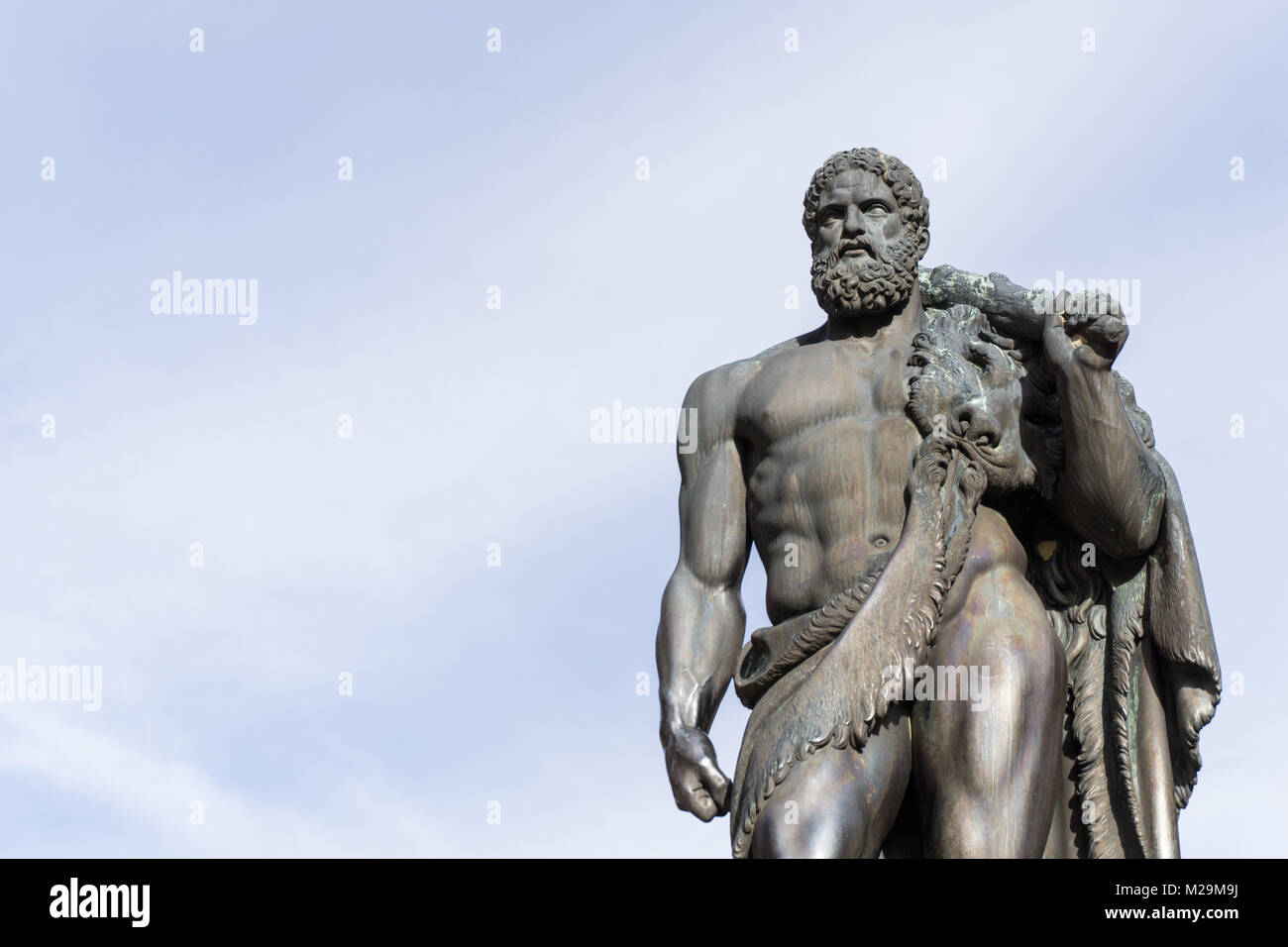 Baile Herculane, Romania - 01.01.2018: Hercules stands guard in the old ...
