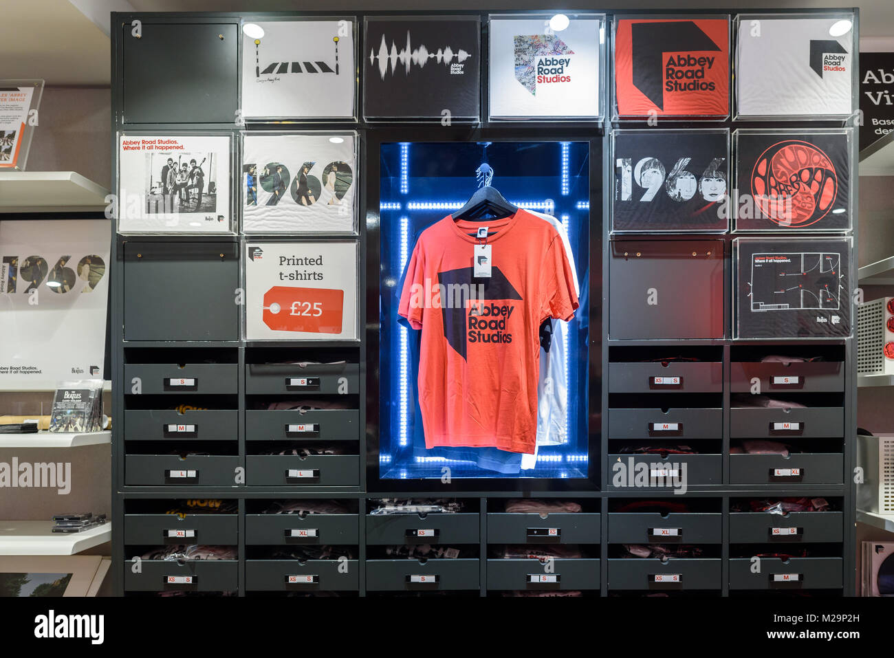 The Abbey Road shop selling various music related gifts, including ...