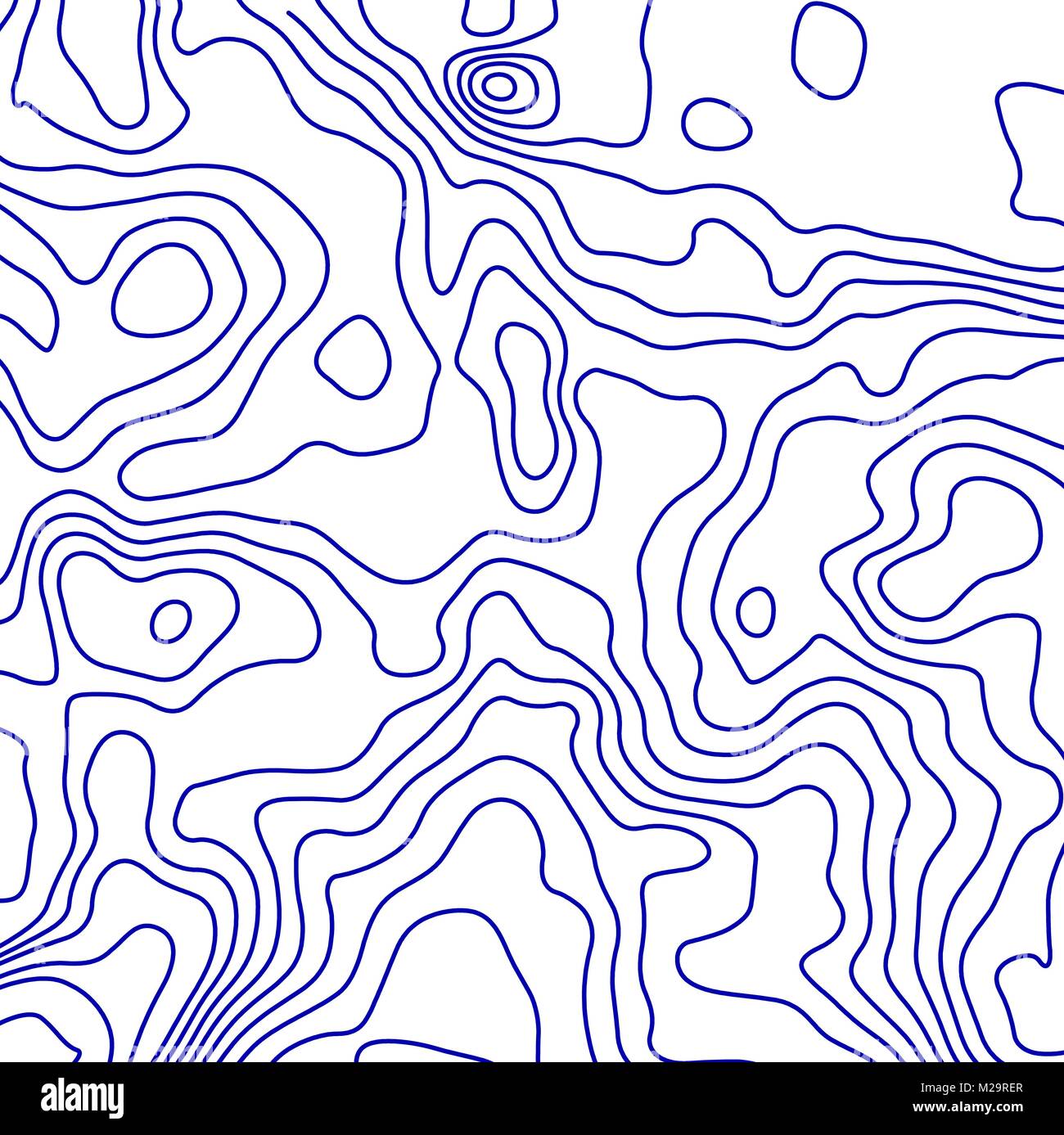 Geometric topography pattern. Landscape terrain. Vector illustration ...