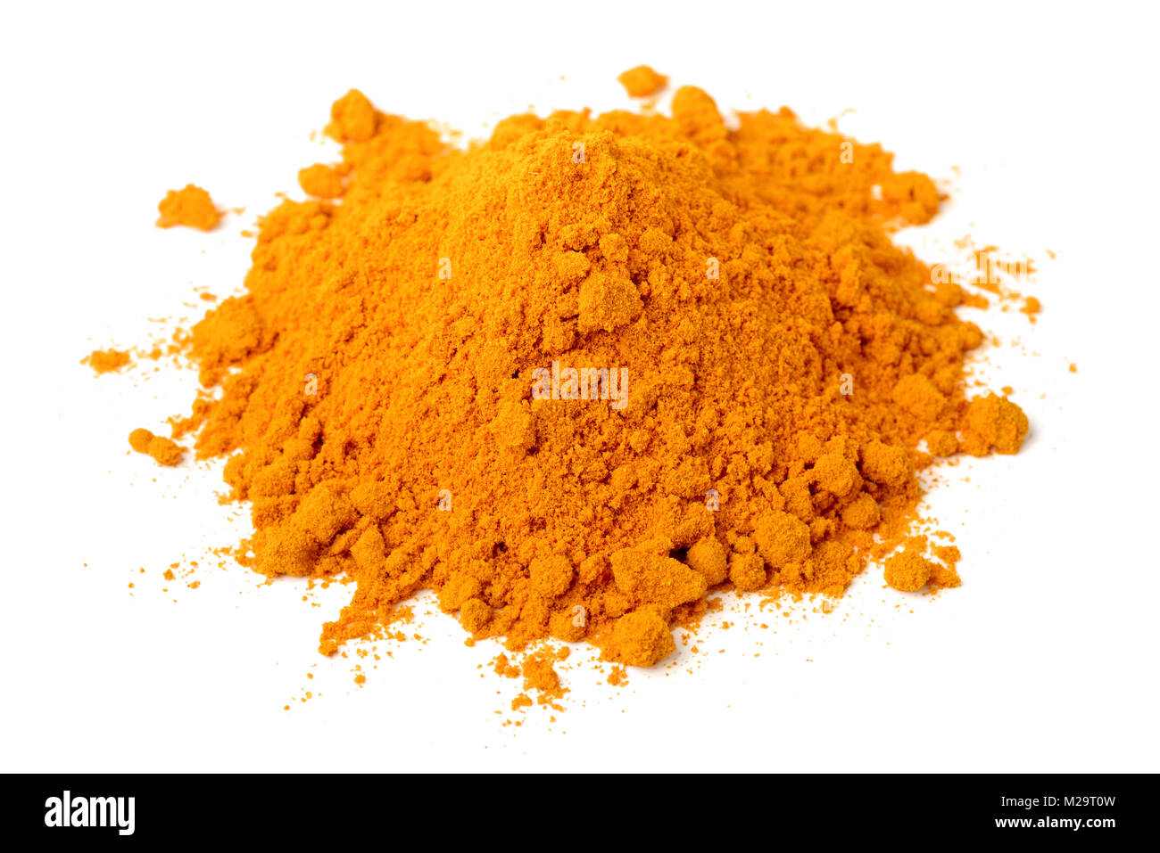 turmeric powder isolated on the white background Stock Photo - Alamy