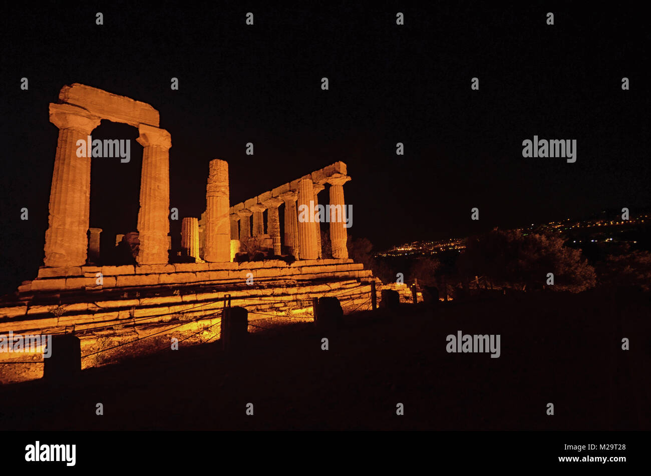 View of the ruins of the Valley of the Temples Stock Photo - Alamy