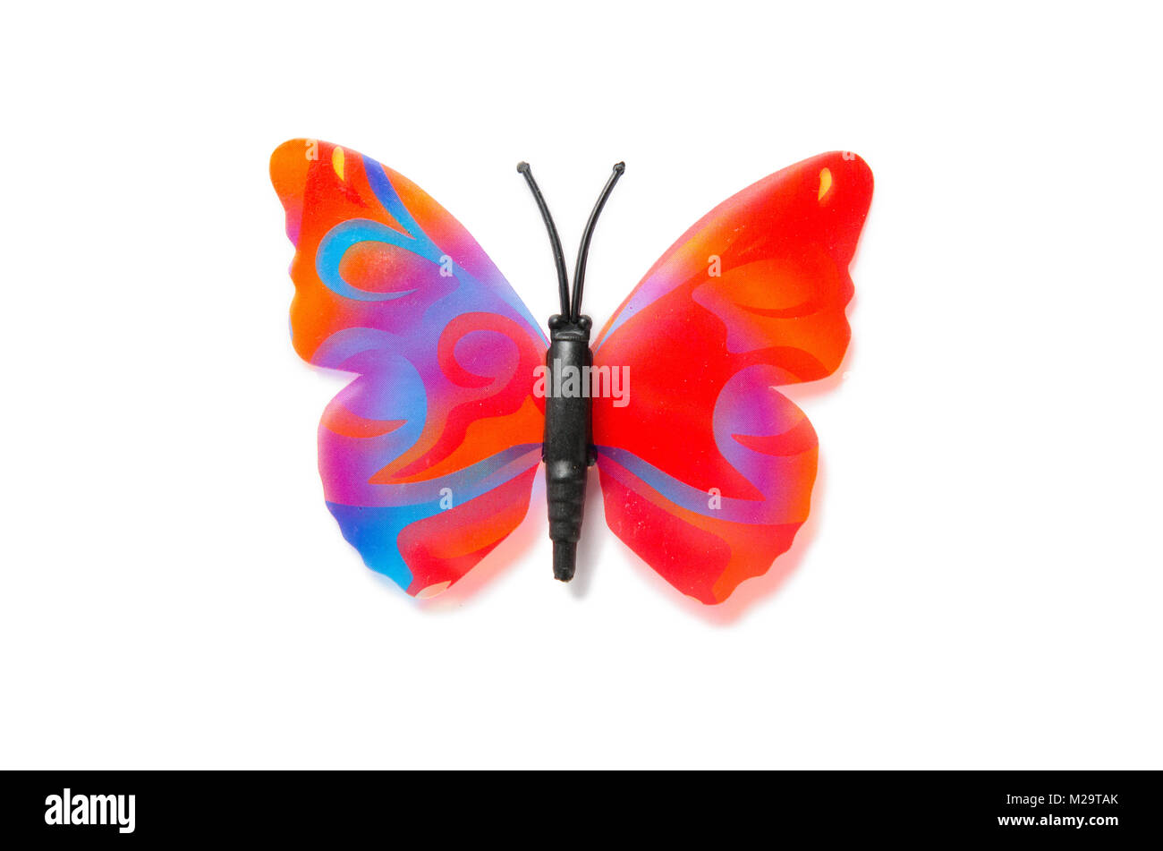 Colourful butterfly isolated on white background Stock Photo - Alamy