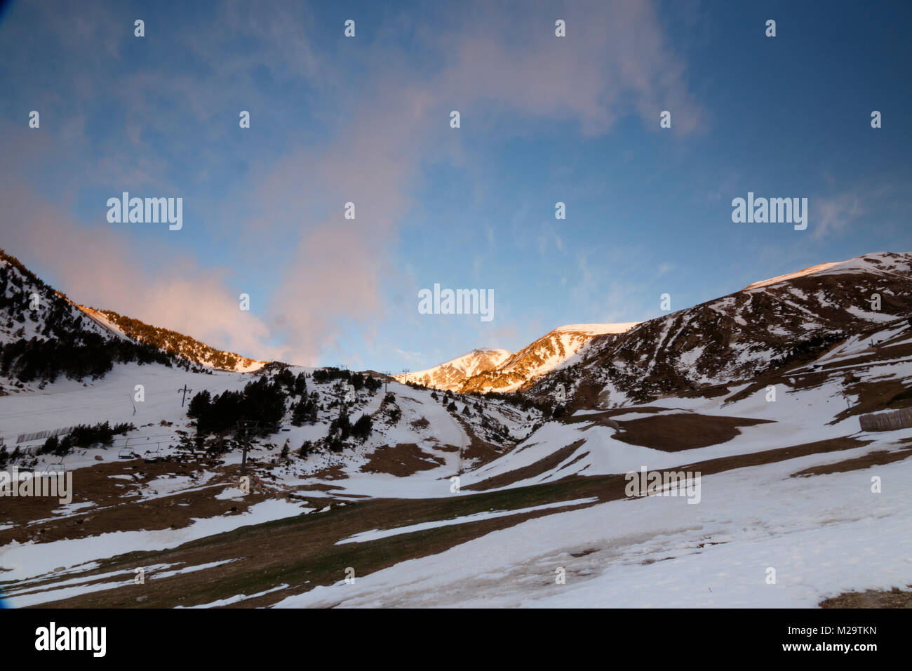 Sunrise at Vallter, in the Catalonian Pyrenees Stock Photo - Alamy