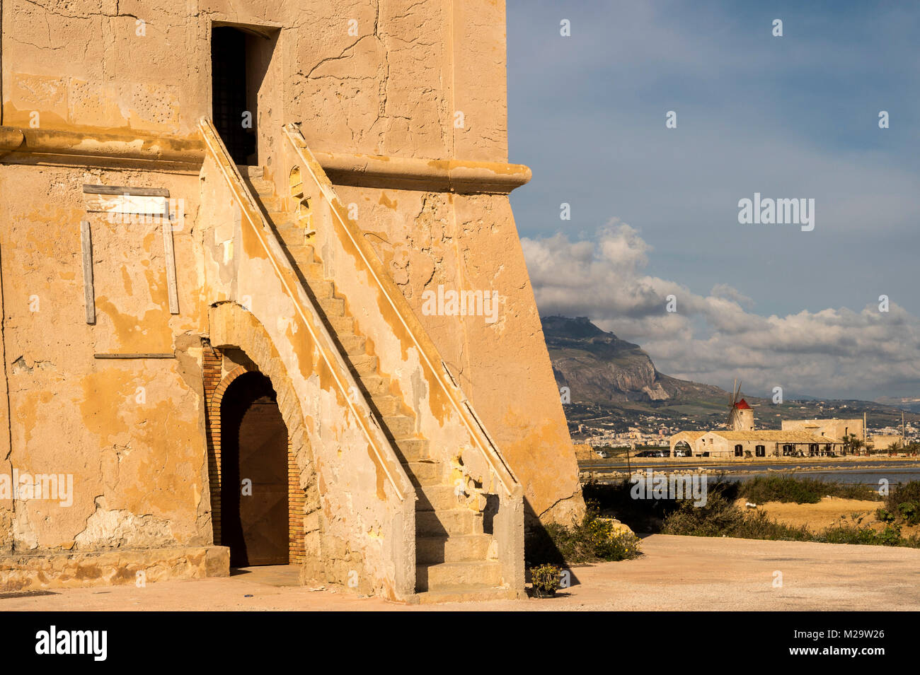 Italy,Sicily,Trapani,Saline di Trapani and Paceco nature reserve Stock ...