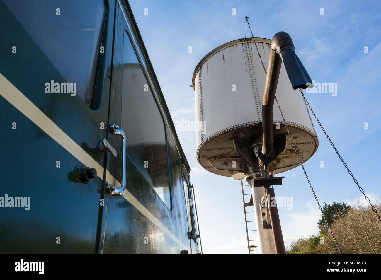 Steam train water tower hi-res stock photography and images - Alamy
