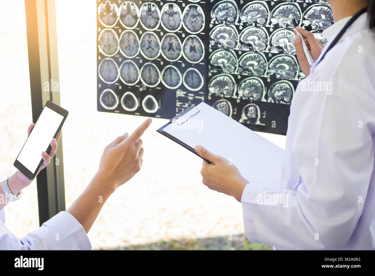 Examining a mammogram hi-res stock photography and images - Alamy