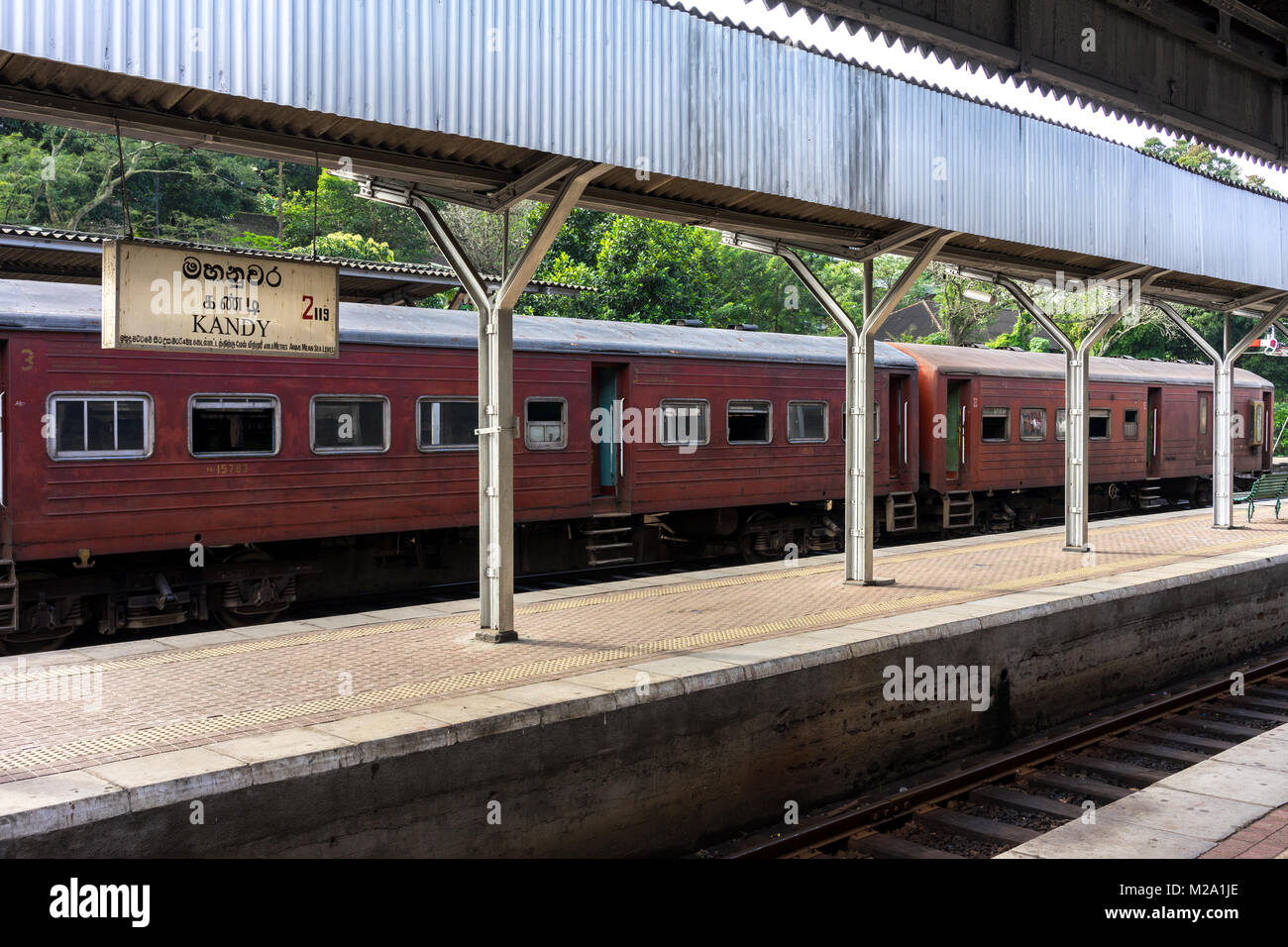 Kandy train station in Sri Lanka Stock Photo - Alamy