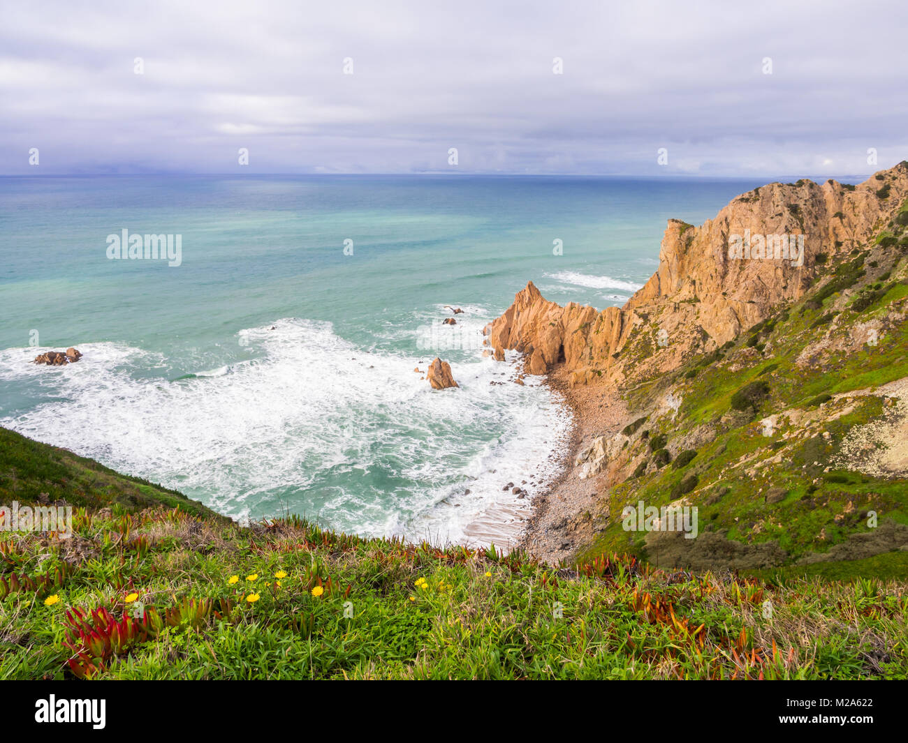 Praia da Ursa (Ursa Beach) in Sintra near Lisbon in Portugal Stock ...