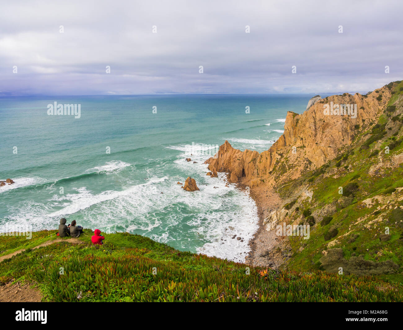 Praia da Ursa (Ursa Beach) in Sintra near Lisbon in Portugal Stock ...