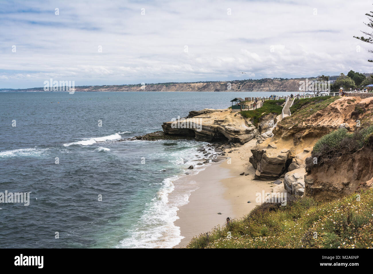 The coast along La Jolla, Californiahorizontal Stock Photo - Alamy