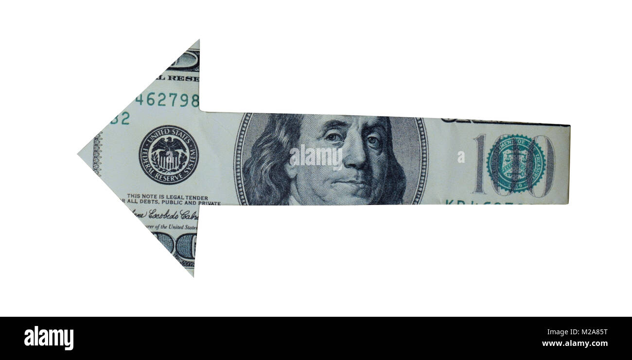 arrow money isolated on white background with clipping path - Financial ...