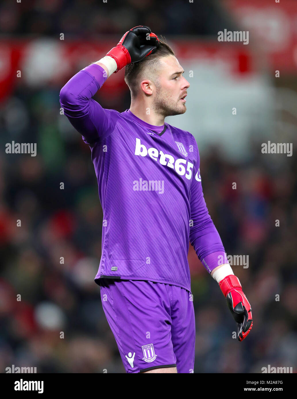Stoke City goalkeeper Jack Butland Stock Photo - Alamy