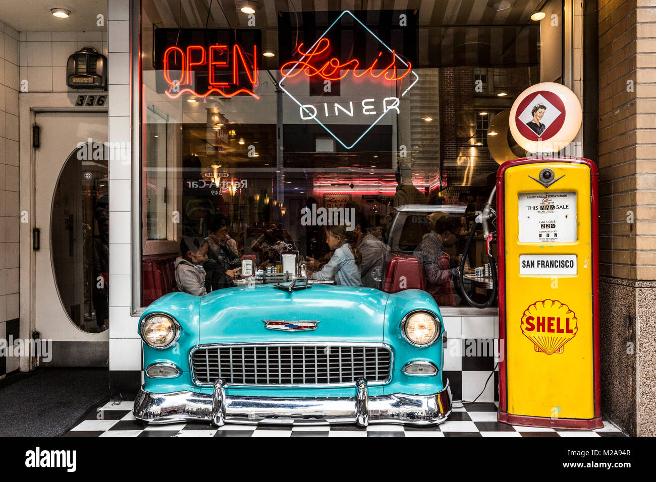 Diner, Aug, 2016. San Francisco, California, U.S.A Stock Photo - Alamy