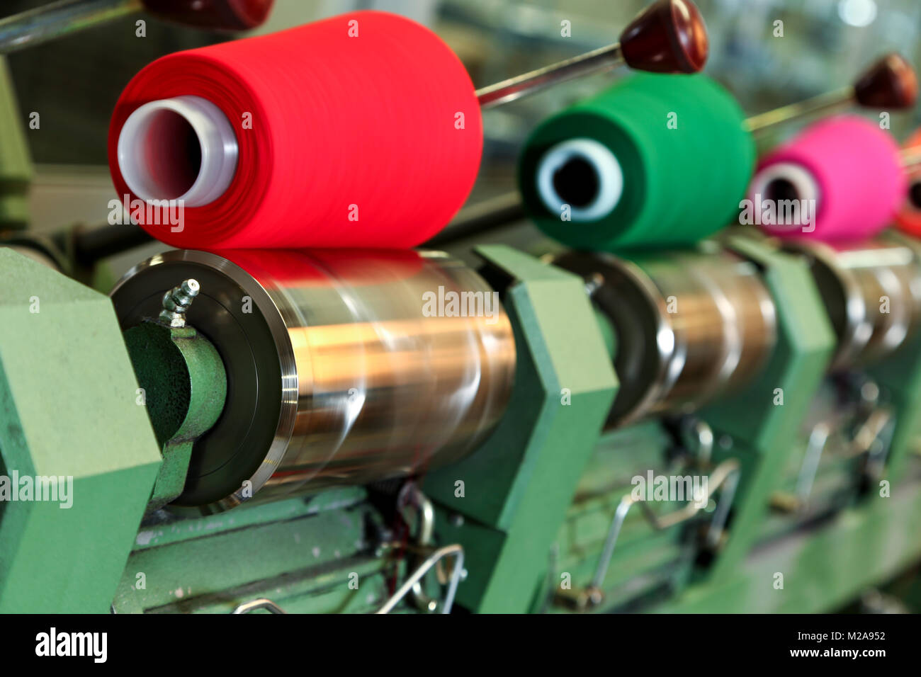 Industrial textile factory, interior Stock Photo - Alamy