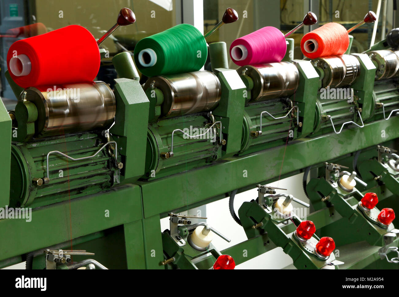 Industrial textile factory, interior Stock Photo - Alamy