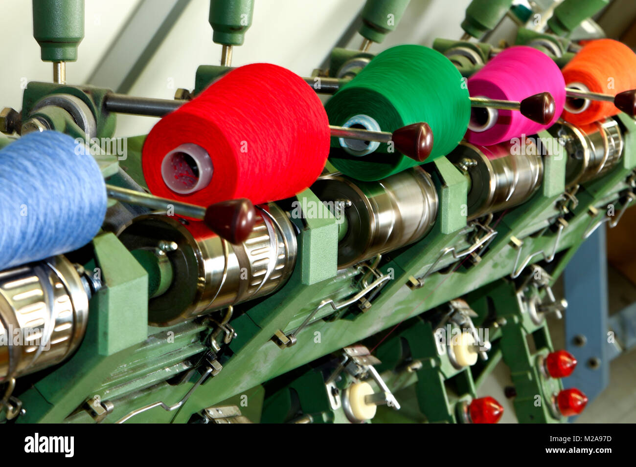 Industrial textile factory, interior Stock Photo - Alamy