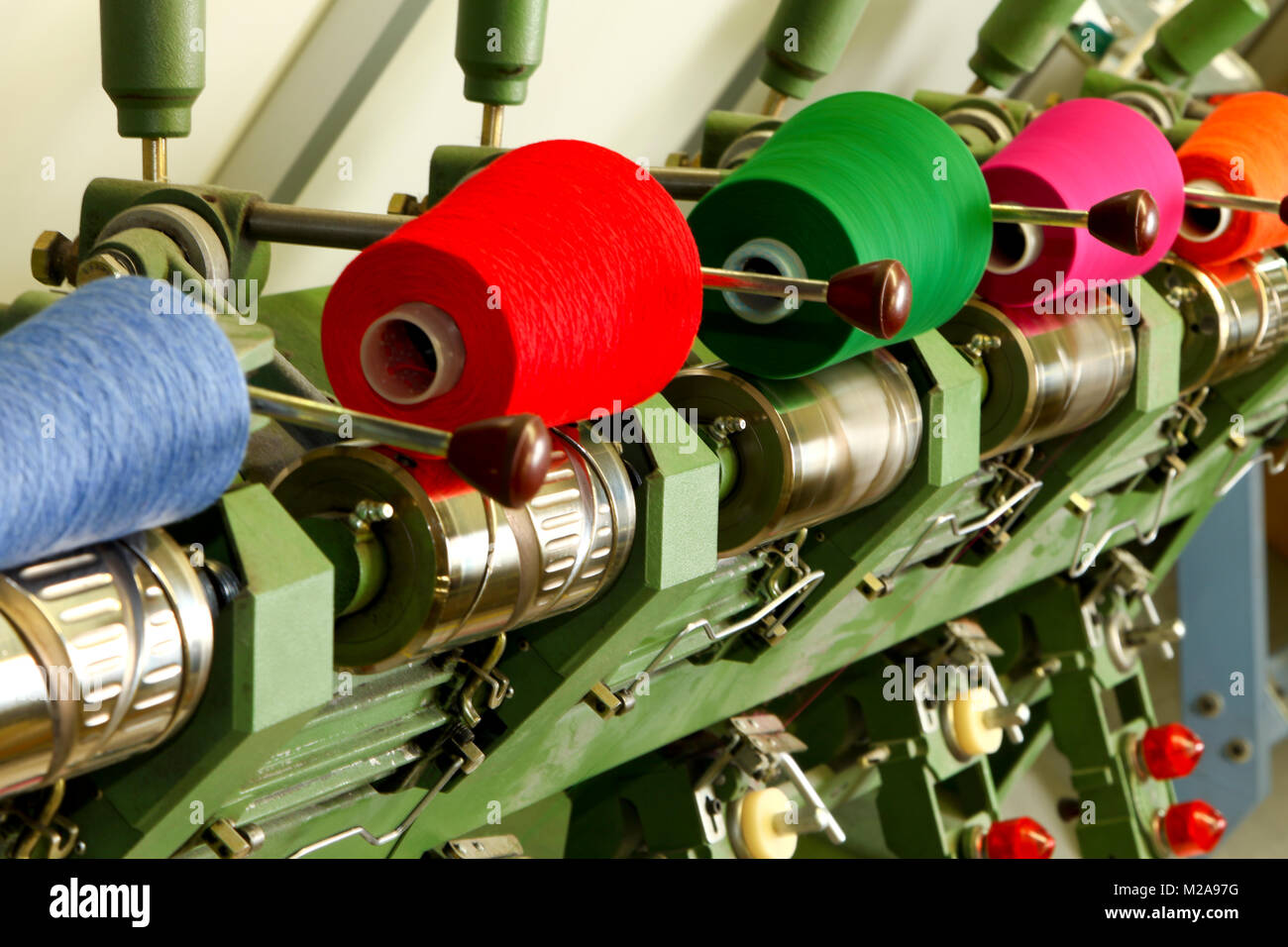 Industrial textile factory, interior Stock Photo - Alamy