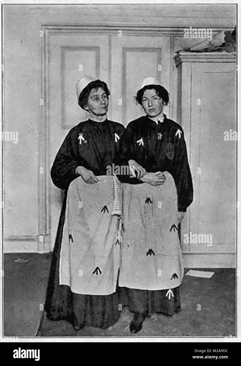 Suffragettes - The Pankhursts in prison uniform (from a publication of ...
