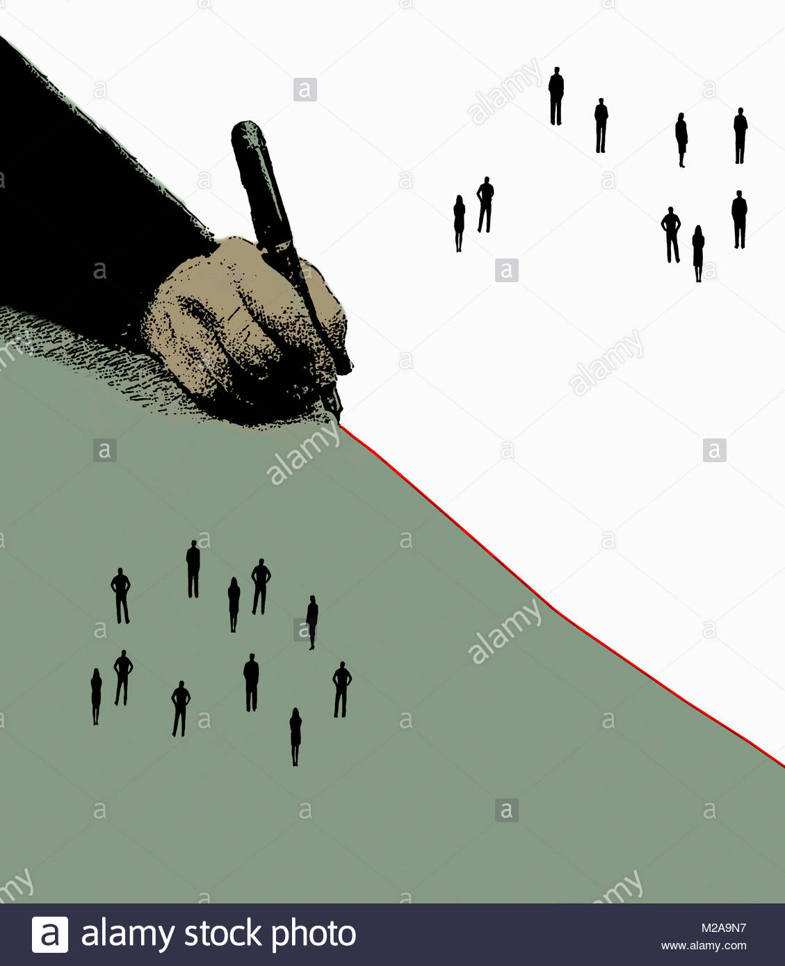 Silhouette Line Drawing Stock Photos & Silhouette Line Drawing Stock ...