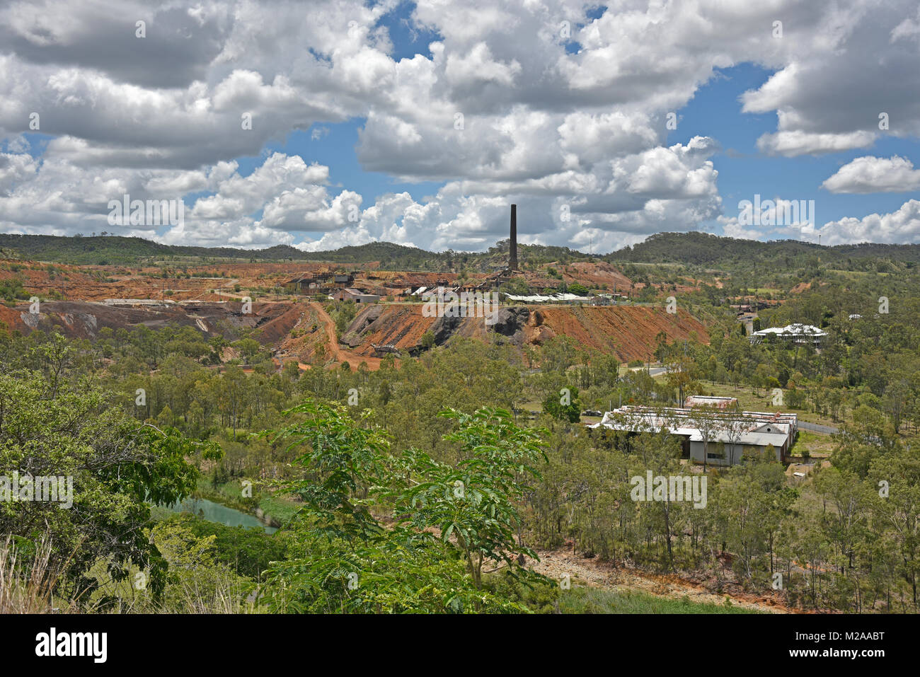 the gold mine at mount morgan in queensland in australia Stock Photo ...