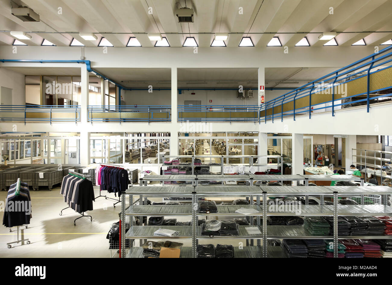 interior clothing factory Stock Photo - Alamy