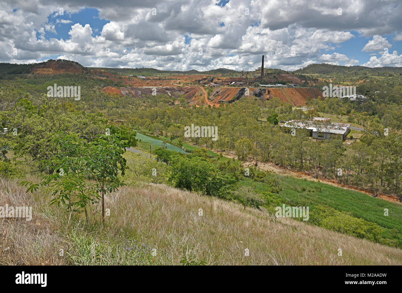the gold mine at mount morgan in queensland in australia Stock Photo ...