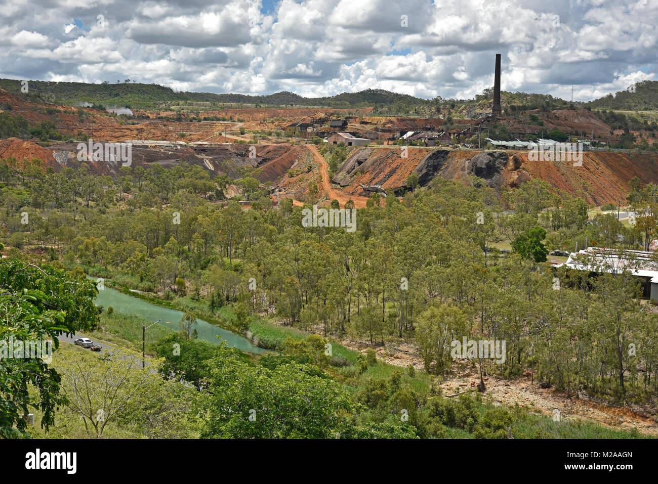 the gold mine at mount morgan in queensland in australia Stock Photo ...