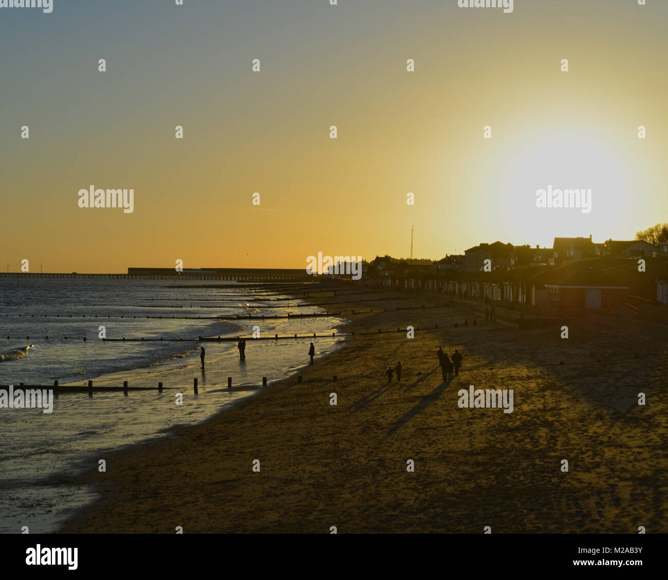 Last figures on the beach, Beach huts, Beautiful England, Britain ...