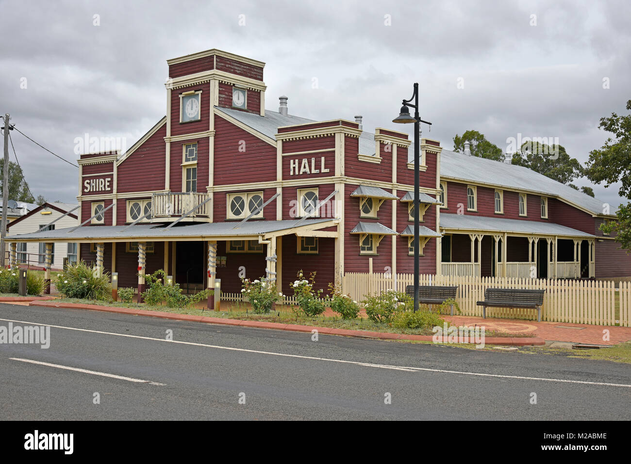 the historic shire hall at Surat in Queensland, Australia Stock Photo ...