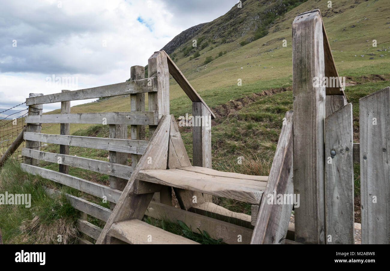 Footpath to the summit of Ben Nevis, Fort William, Scotland. UK Stock ...