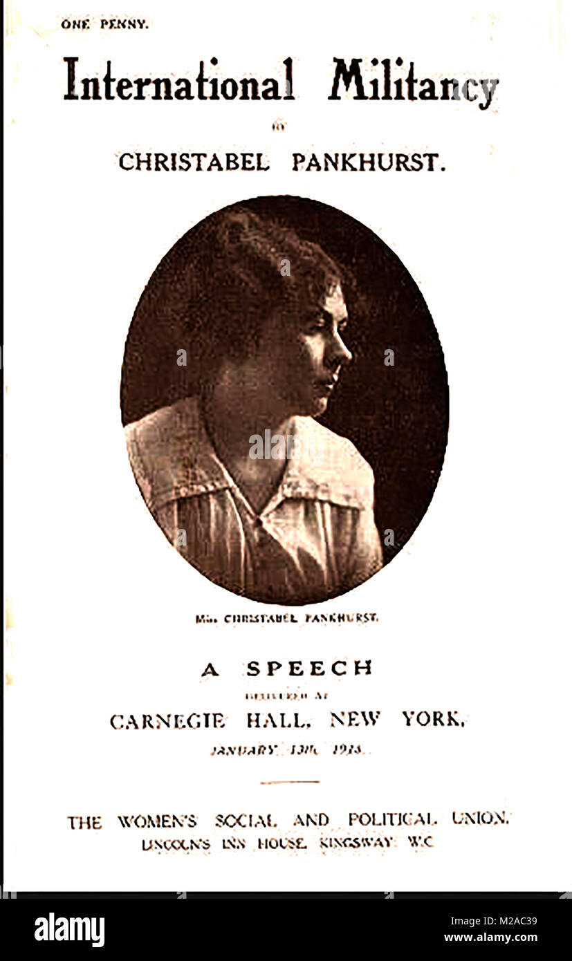 Christabel pankhurst speech hi-res stock photography and images - Alamy