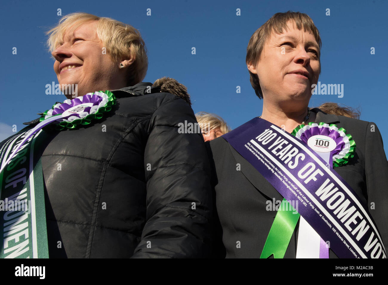 Angela (left) and Maria Eagle at the launch of Labour's campaign to ...