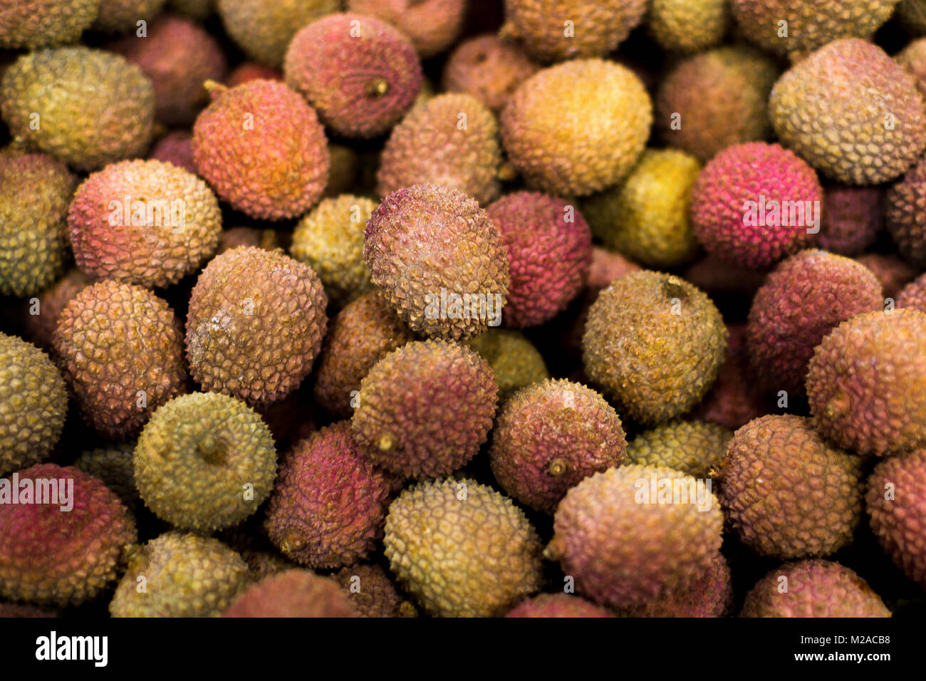 lychee on the market lychee choice for cooking Stock Photo - Alamy