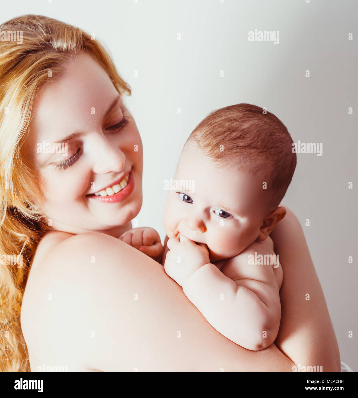 Mother and baby Stock Photo - Alamy