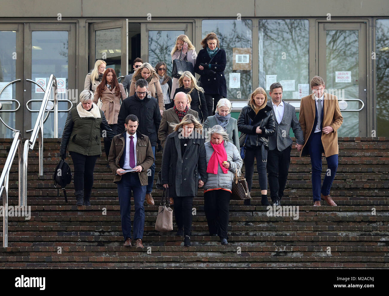 Joanne McLaren (front right) , mother of Molly McLaren, surrounded by ...