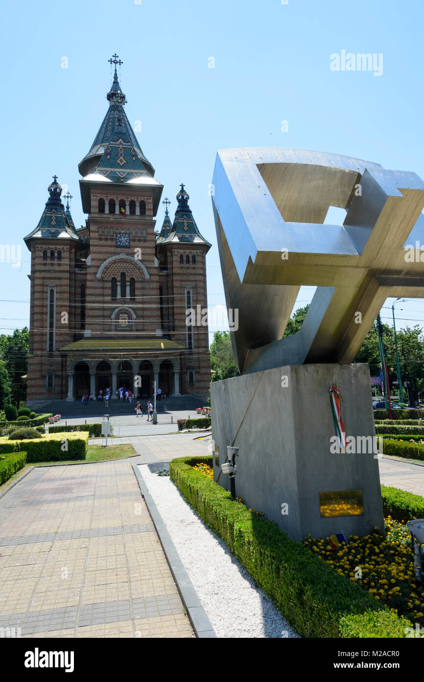 Timisoara, Romania.Victory Square Stock Photo - Alamy