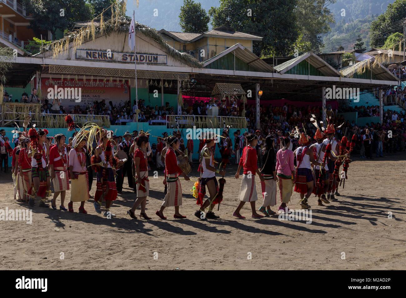 Performers from Lapnan village attend Chalo Loku Festival, Khonsa ...